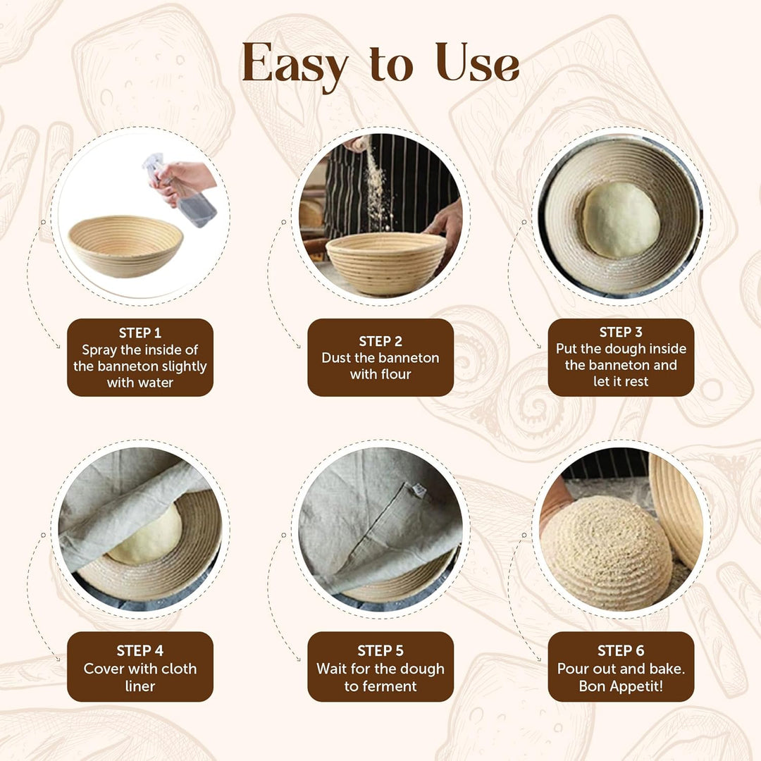 Sourdough Proofing Baskets – Artisan-Style Bannetons for Perfect Loaves ...